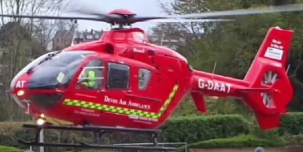 Woman Airlifted To Hospital The Exeter Daily